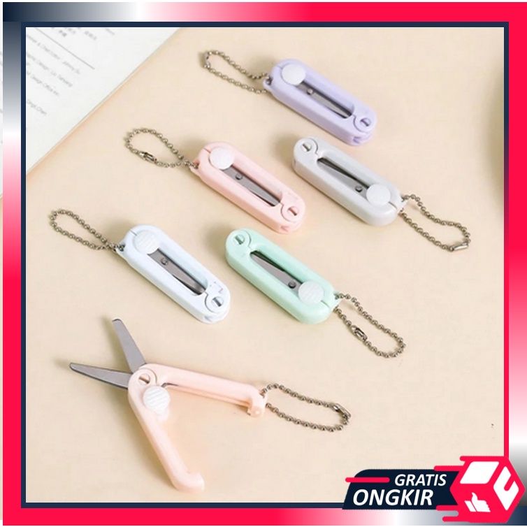 Jual Gratis Ongkir - 5771 Gunting Lipat Mini Portable / Pemotong Kertas ...