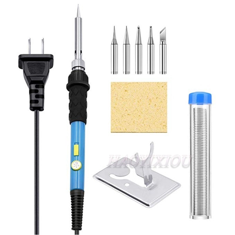 Jual PREORDER New Adjustable Temperature Electric Soldering Iron 220V 110V 60W Welding Solder ...