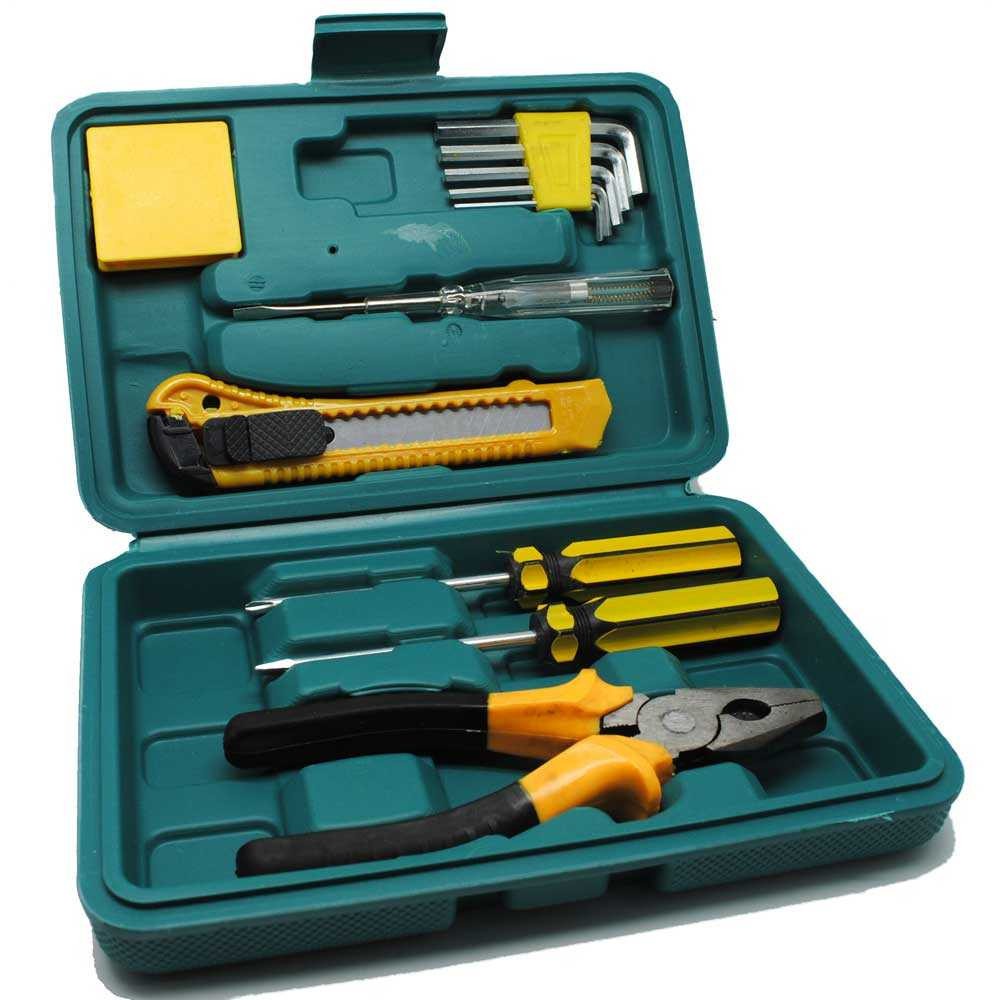 Jual Perlengkapan Set Reparasi Obeng Cutter Kunci L Tang 12 in 1 - KS ...