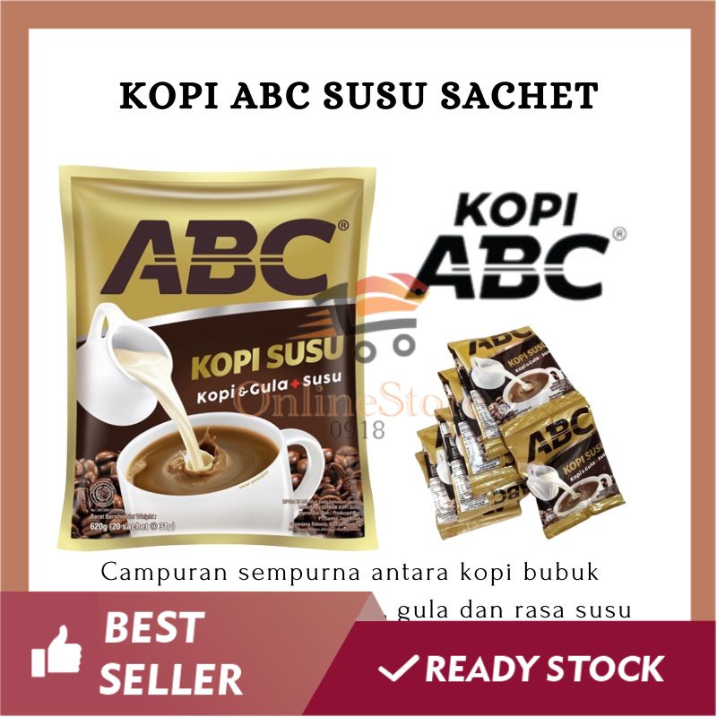 Jual Kopi ABC Susu Sachet - Kopi ABC Susu (31gr/sachet) | Shopee Indonesia