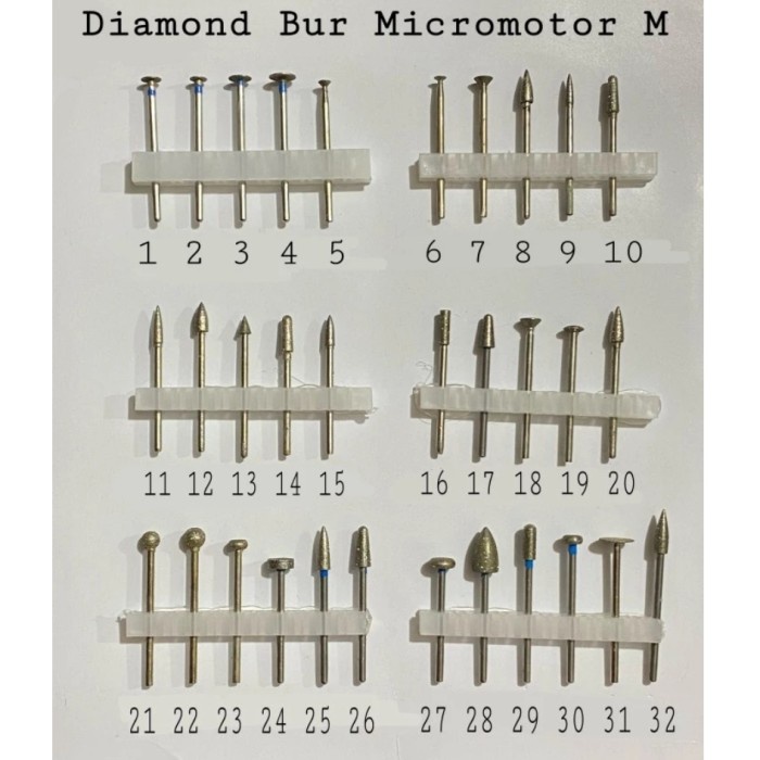 Jual Micromotor Diamond Burs ukuran M | Shopee Indonesia
