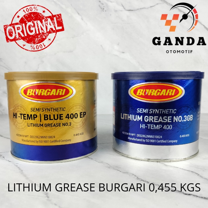 Jual GEMUK / GREASE / STEMPET BURGARI LITHIUM 0,455 KG TEMPERATUR ...
