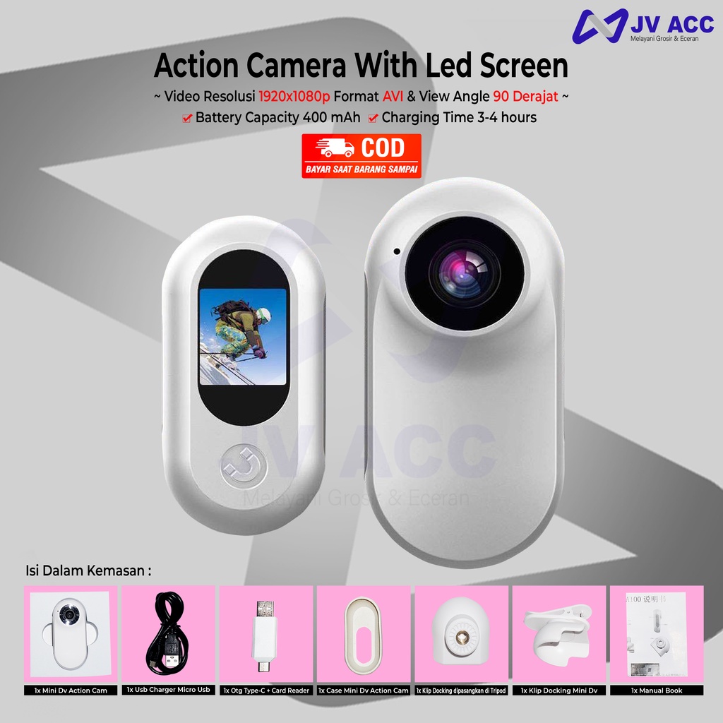 Jual NVN-AC1 THUMB ACTION CAMERA LIVE RECORDING CAMERA ACTION | Shopee ...