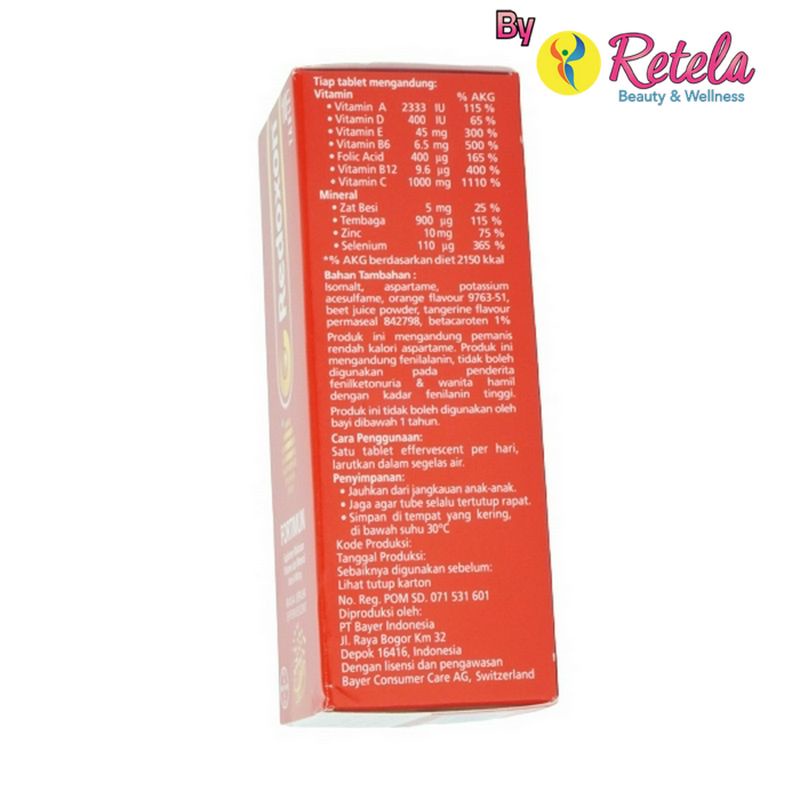 Jual REDOXON FORTIMUN 1 TUBE 10 TABLET EFFERVESCENT | Shopee Indonesia