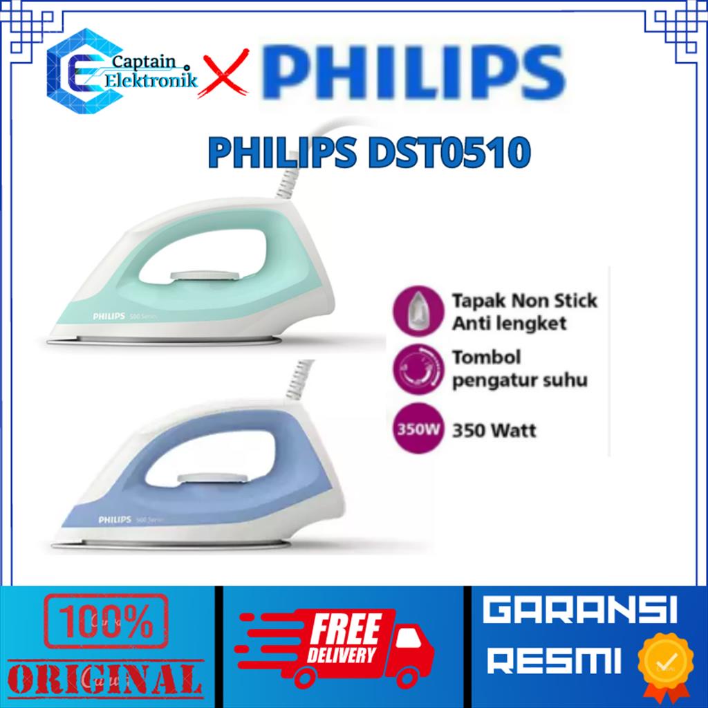 Jual Philips Dry Iron setrika Listrik philips DST0510 / DST-0510 / DST ...