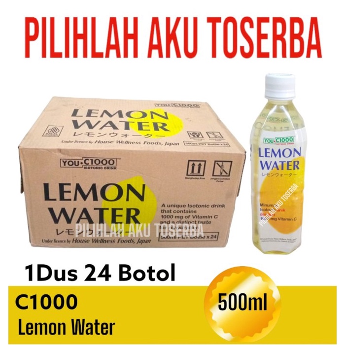 Jual You C 1000 / YOU C1000 LEMON WATER 500 ml - ( 1 DUS isi 24 ) | Shopee Indonesia