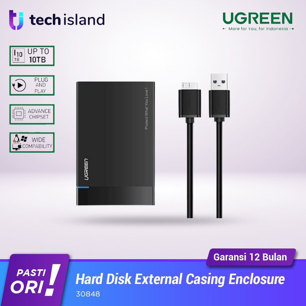 Jual Ugreen Casing Hardisk Eksternal Case 2.5" USB 3.0 Enclosure HDD ...