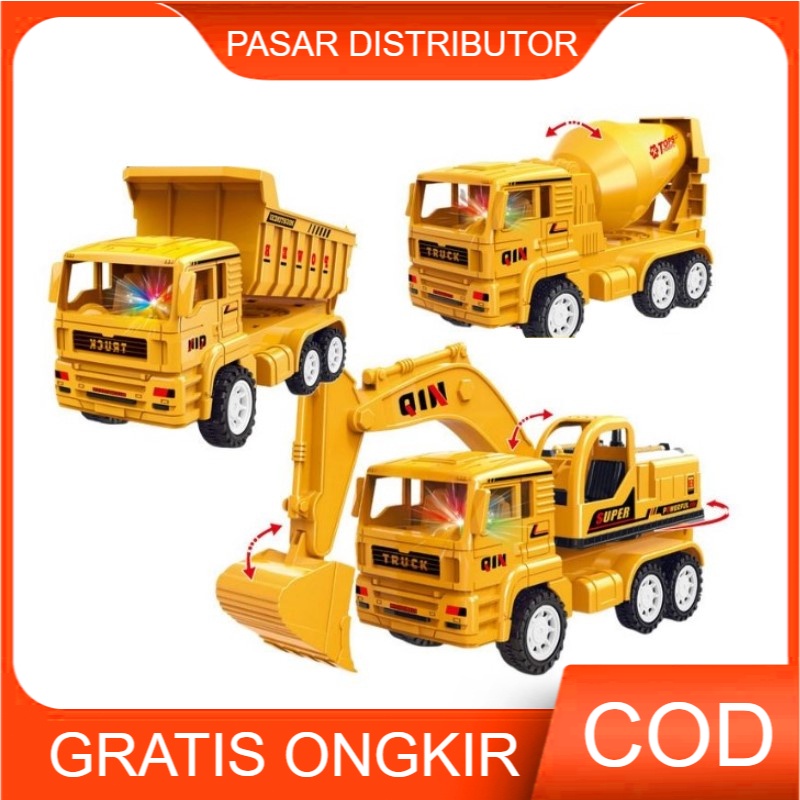Jual Mainan Anak CITY CONSTRUTION ELECTRIC TRUCK Mainan Truck B/O ...