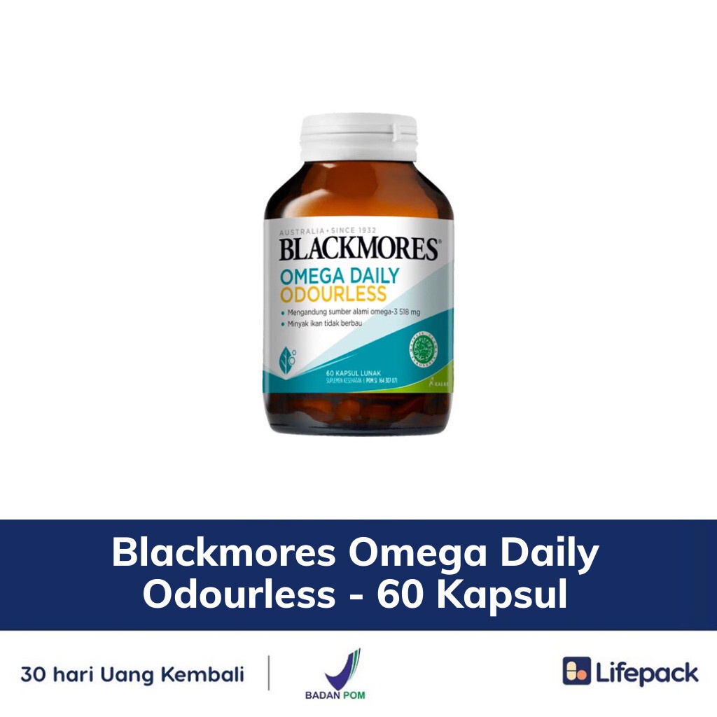Jual Blackmores Omega Daily Odourless - 60 Kapsul - LIFEPACK | Shopee ...