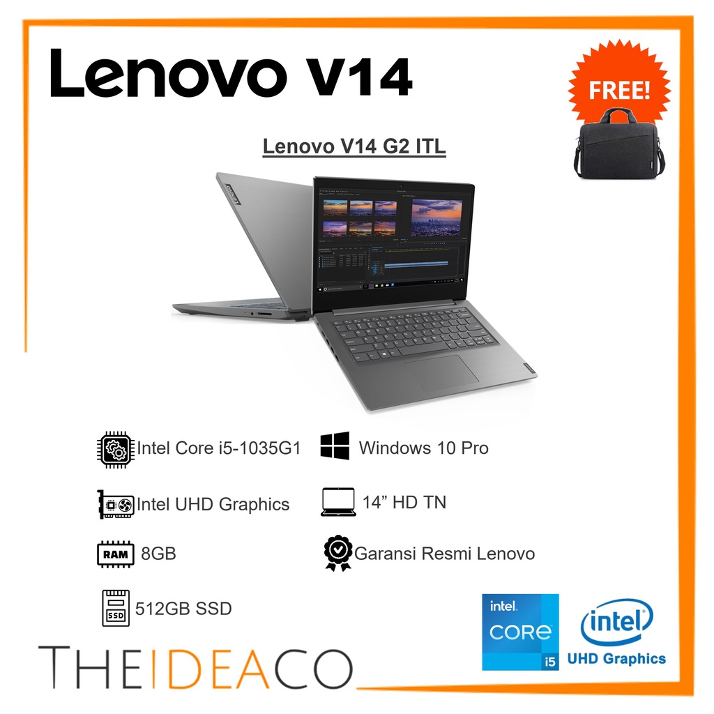 Jual Lenovo V14 IIL i5-1035G1 RAM 8GB 512GB SSD Win10Pro W3Y | Shopee Indonesia