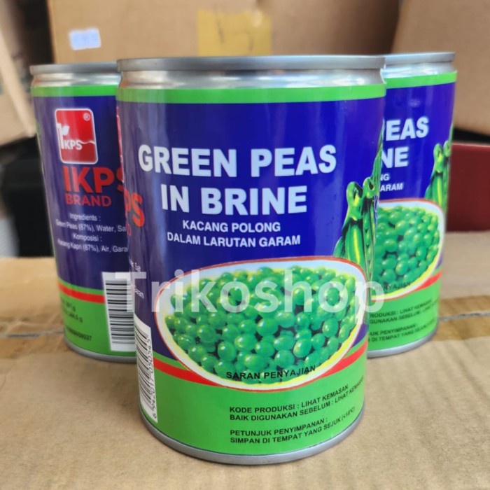 Jual Kacang Polong IKPS Green Peas Kaleng 397gr | Shopee Indonesia