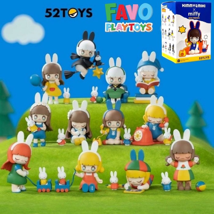 Jual 52TOYS Kimmy & Miki x Miffy New Friends Series Blind Box Figure ...