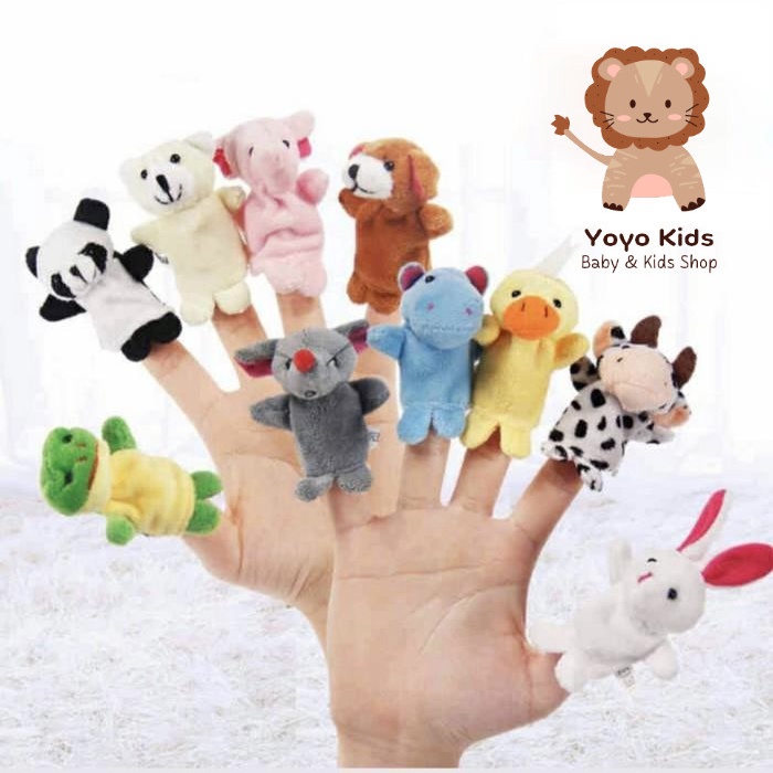 Jual Boneka Jari Tangan Hewan Mainan Edukasi Anak Bayi Animal isi 5 pcs ...