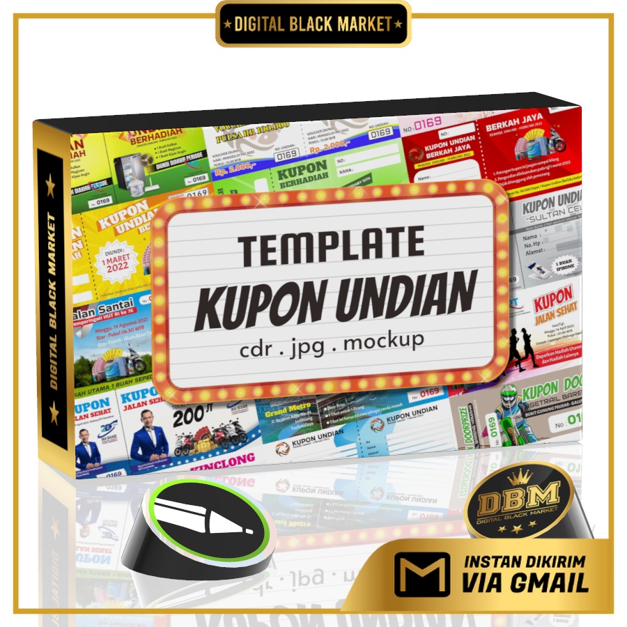 Jual 15 Desain Kupon Undian CorelDraw Versi 2022 | Shopee Indonesia