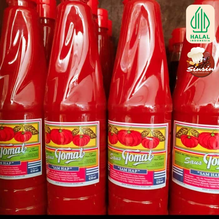 Jual Saus Tomat Sam Hap samhap “Samhap” Halal MUI 630ml Saos Masak Cap ...