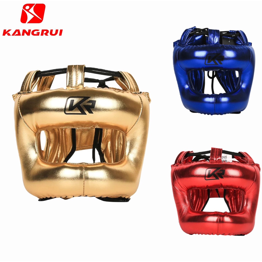 Jual Head guard Boxing Kangrui Full Face , head gear / headguard tinju ...
