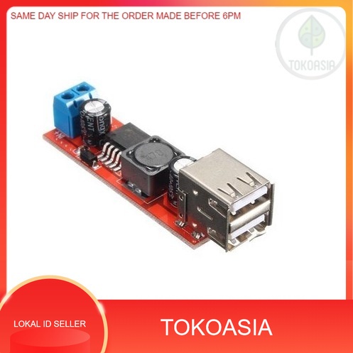 Jual (Local Stock) Dual USB 9V/12V/24V/36V to 5V Converter DC-DC 3A ...