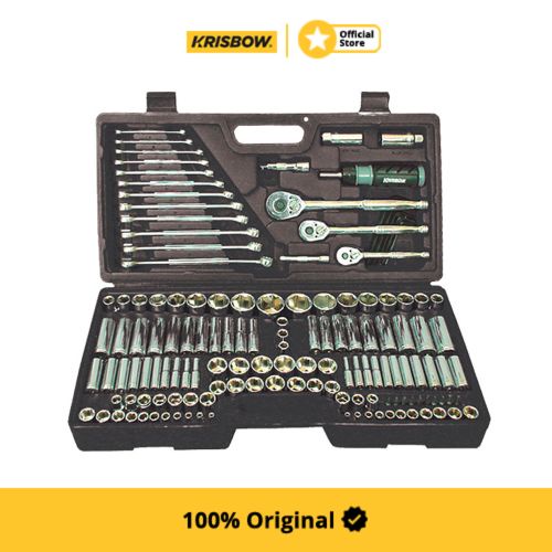 Jual Krisbow Set Gagang Dan Kunci Socket Sq 1/2-1/4 Inchi | Shopee ...