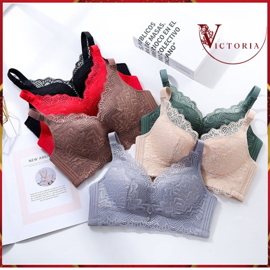 Jual Victoria Bra Women Bra BH Wanita Push Up Busa Tipis 9035 | Shopee ...