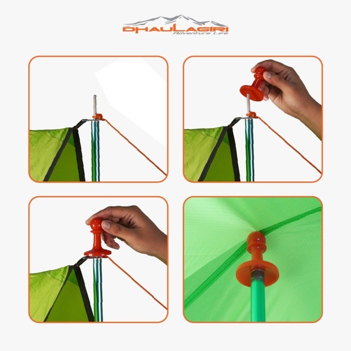 Jual Cap Pole Penutup Topi Ujung Tiang Tenda Flysheet Awning Tent Bivac ...