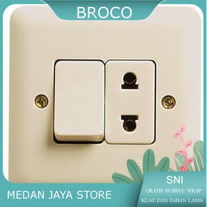 Jual Broco Engkel Stop Inbow / Saklar + Stop Kontak Merk Broco 525361 ...