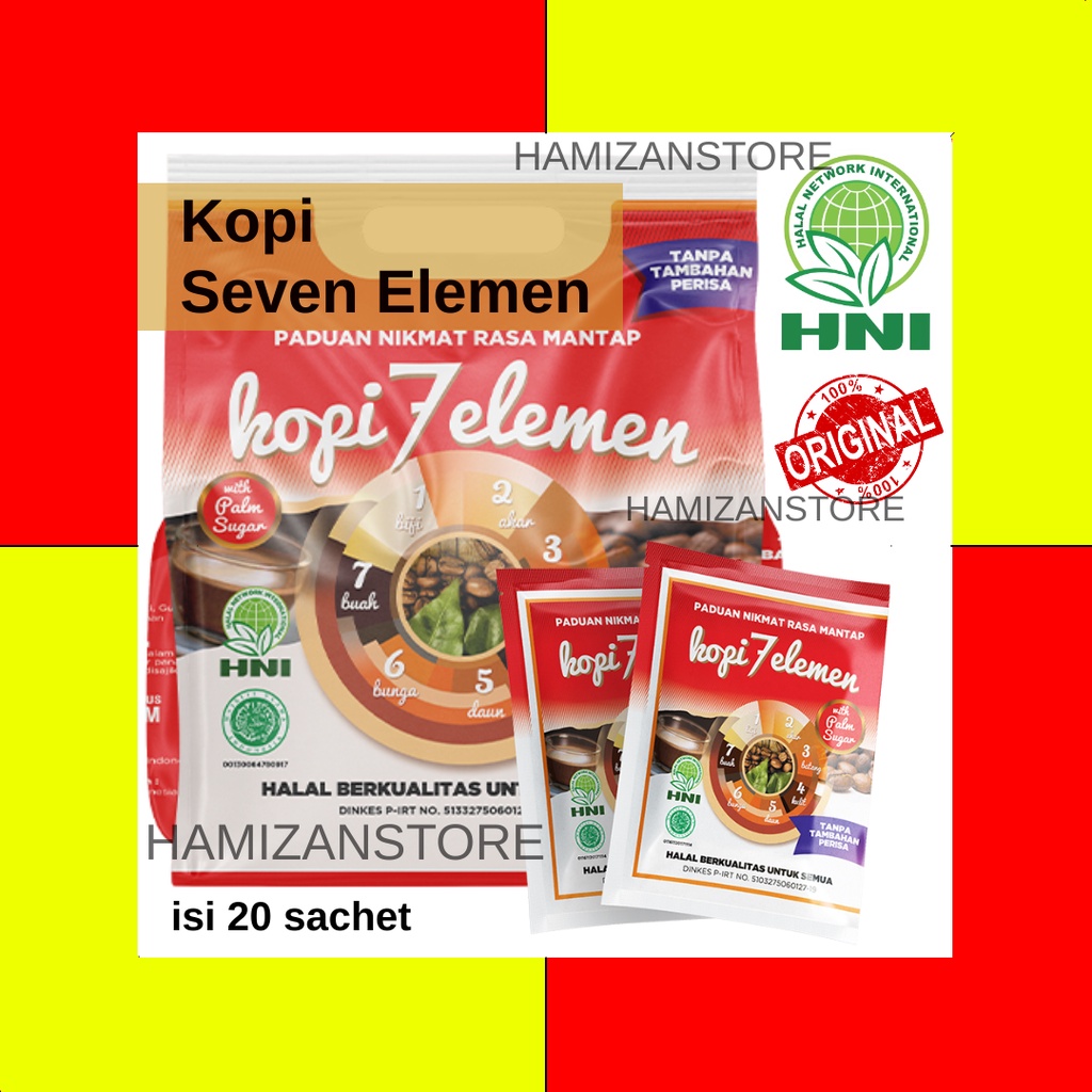 Jual KOPI 7 ELEMEN (SEVEL) - HNI HPAI ORIGINAL [HMZ] | Shopee Indonesia
