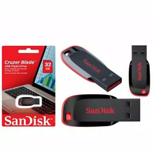 Jual FLASHDISK SANDISK CRUZER BLADE 32GB USB FLASH DRIVE/ PENYIMPANAN ...