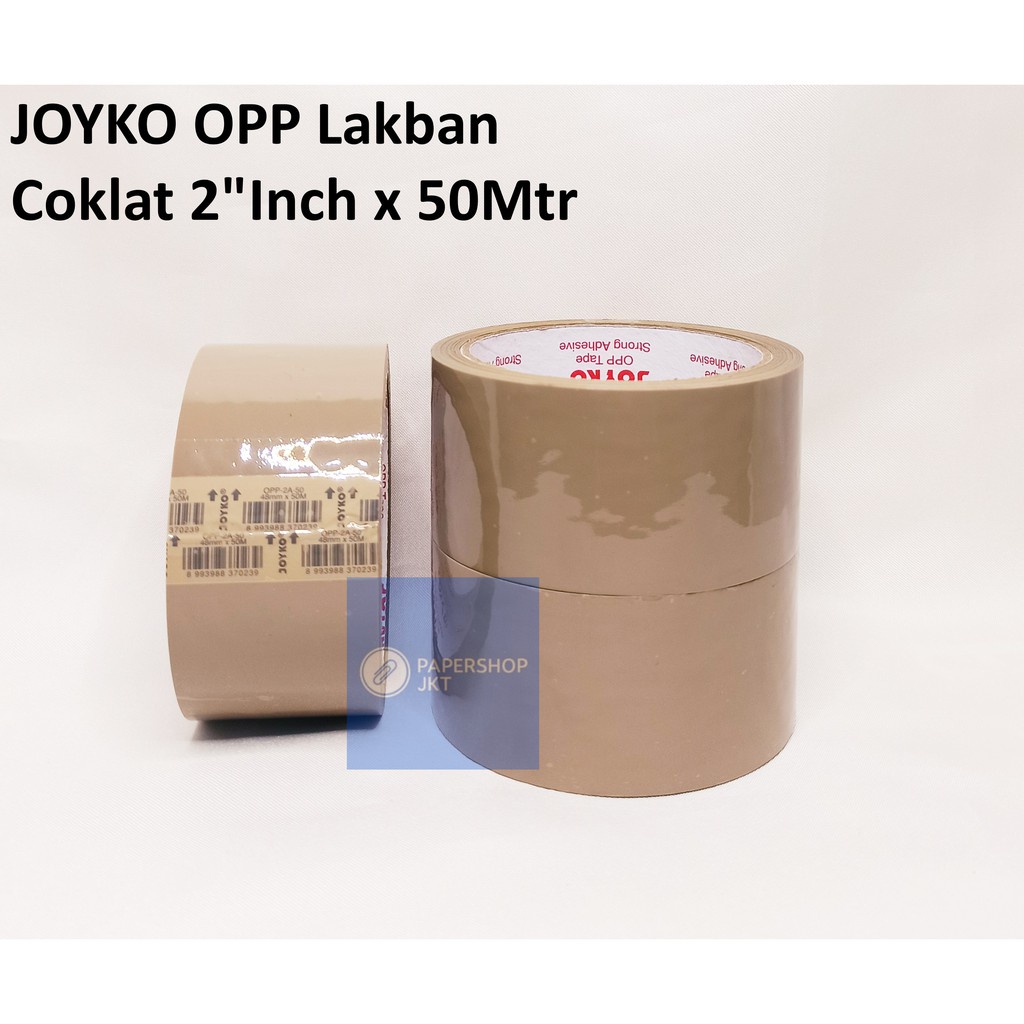 Jual JOYKO - Lakban Bening Dan Coklat 2 Inch x 50Mtr - Roll | Shopee Indonesia