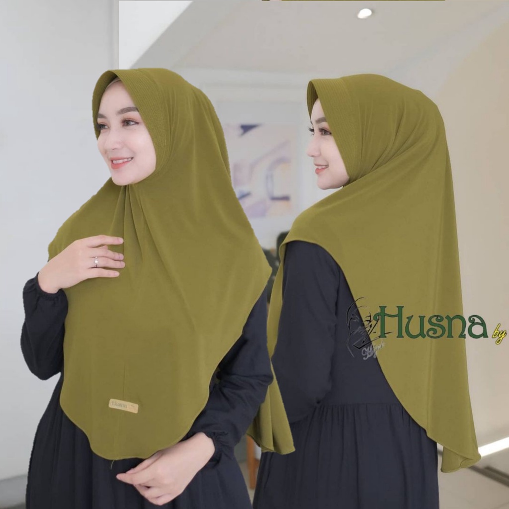 Jual 𝑯𝑼𝑺𝑵𝑨 Jilbab Instan Marwah Simple Ori Husna Kerudung Jilbab Hijab ...