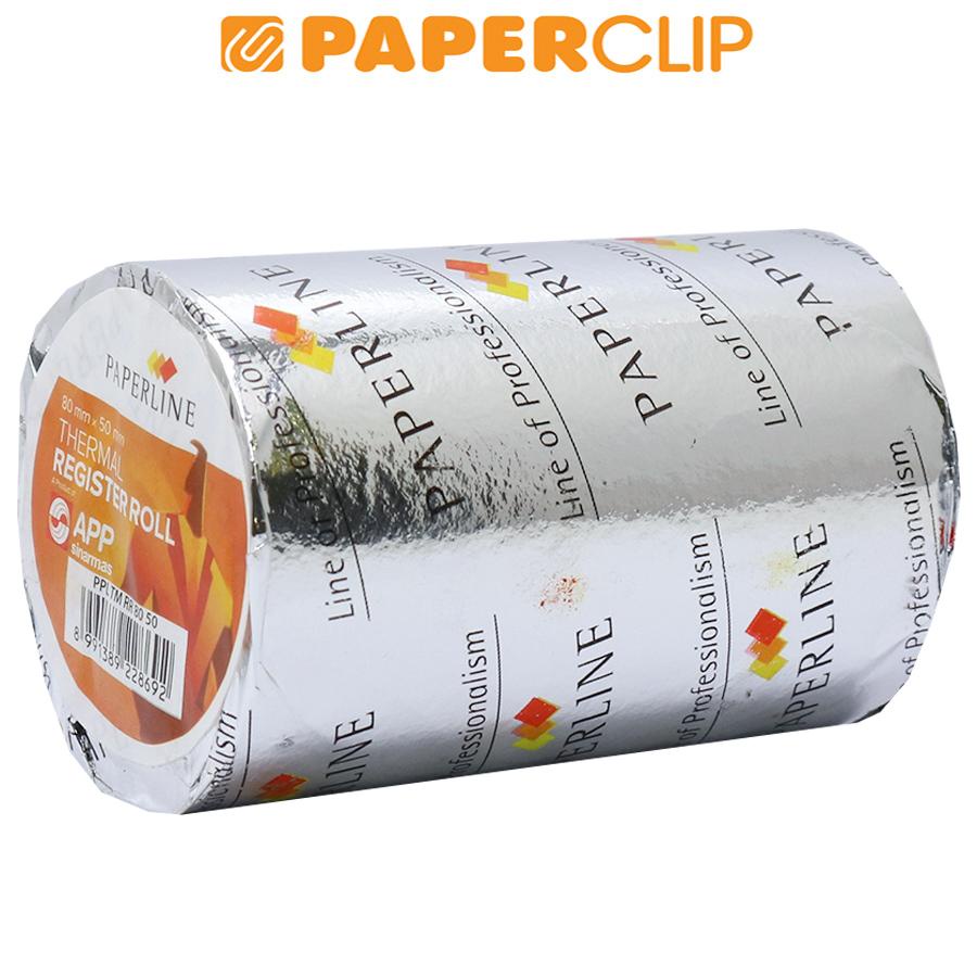 Jual KERTAS THERMAL STRUK KASIR PAPERLINE 80X50MM. | Shopee Indonesia