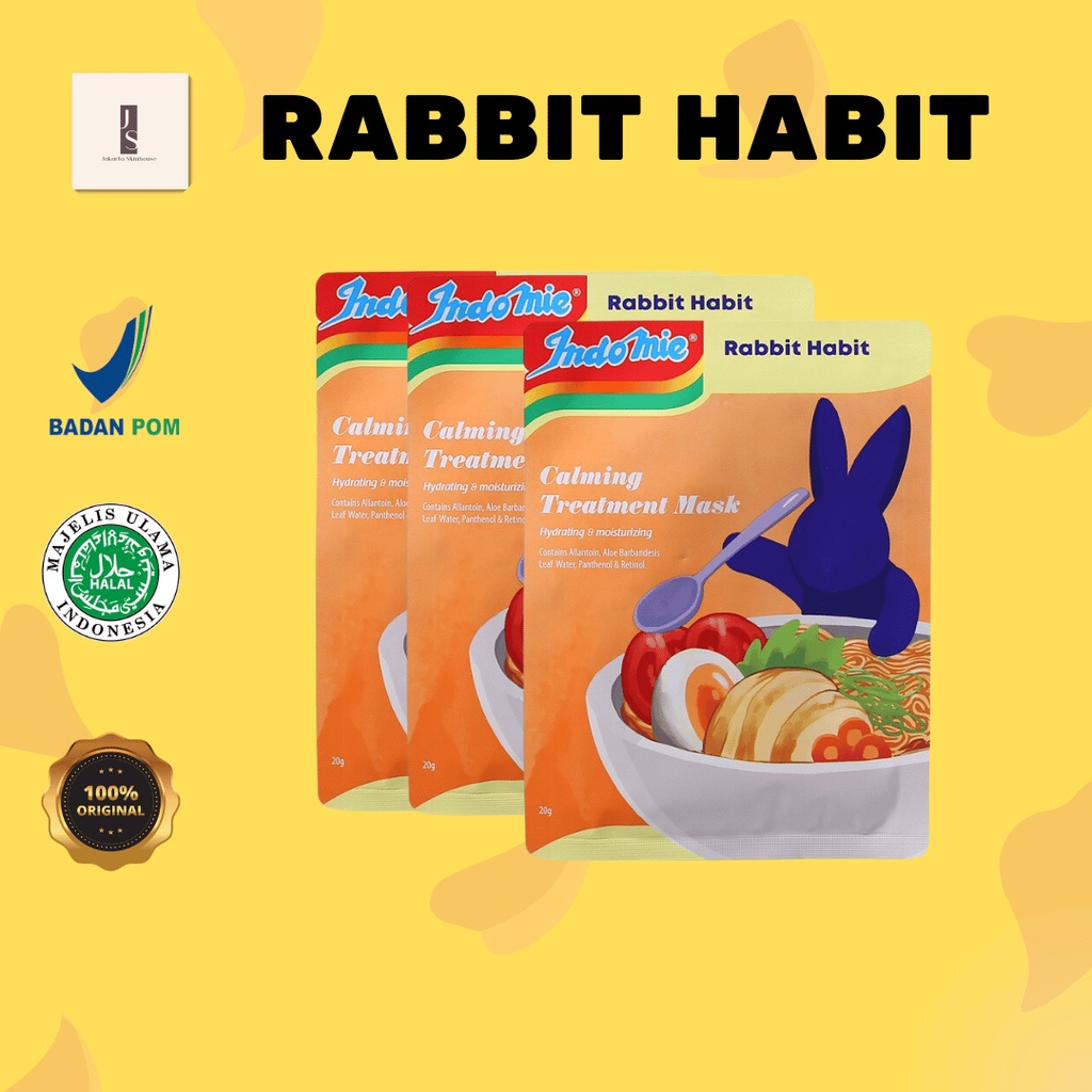 Jual Rabbit Habit Calming Treatment Mask 20gr (100% ORIGINAL & BPOM ...