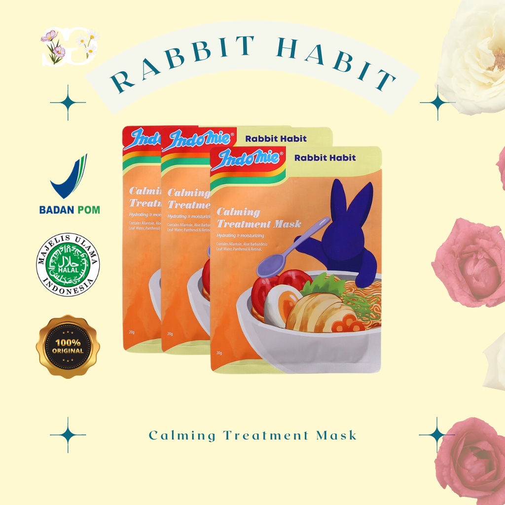 Jual Rabbit Habit Calming Treatment Mask 20gr (100% ORIGINAL & BPOM ...