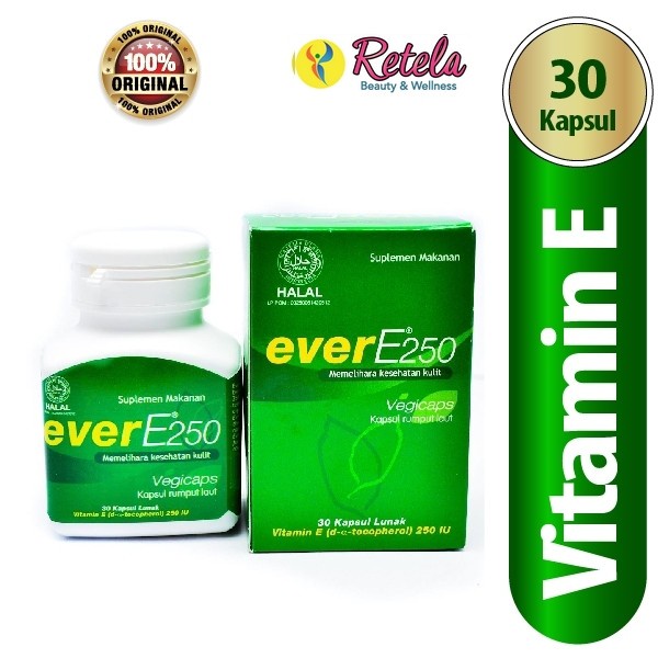 Jual EVER E 250 IU ( 1 BOTOL ISI 30 SOFT CAPSULE) | Shopee Indonesia