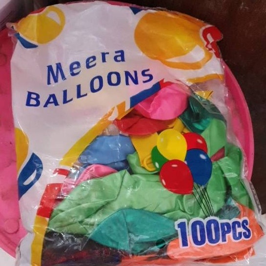 Jual 1 PAK 100PCS BALON METALIK BALON LATEK BALON BIASA BALON ULANG ...