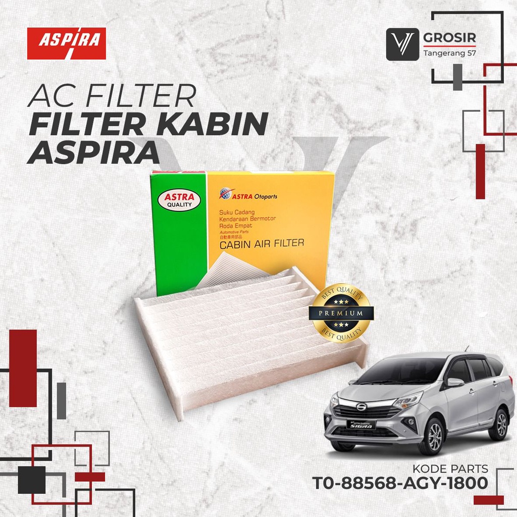 Jual FILTER AC Calya Sigra ASPIRA TO-88568-BZ60 FILTER KABIN | Shopee ...