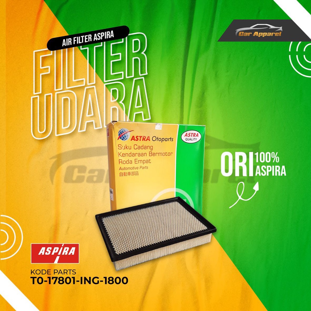 Jual Air Filter Aspira Innova Reborn 2016-2022 TO-17801-ING Filter ...