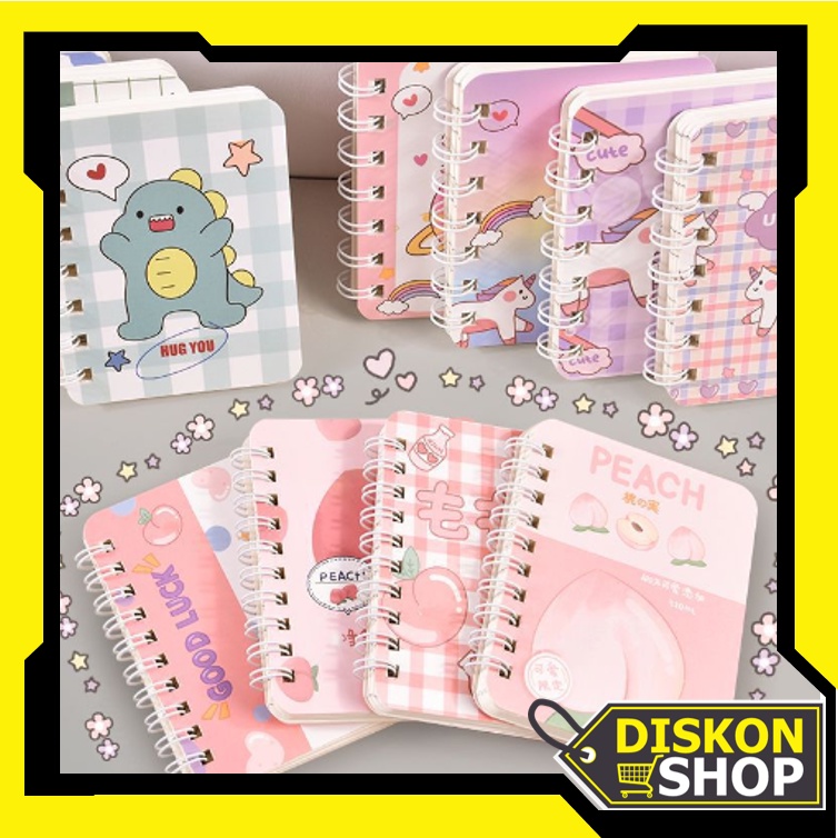 Jual Diskon Shop - B5865 Buku Catatan Kecil Notebook Ring Motif ...