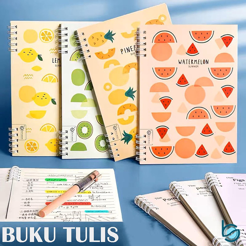 Jual Buku Tulis Ukuran A5/B5/Buku Tulis Ring/Notebook Ring/Buku Tulis ...