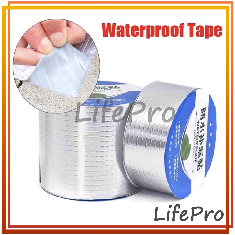 Jual Tape Anti bocor Foil Butyl Aluminium 5CM*5M Lakban Anti Air AntiBocor Aluminium Waterproof ...