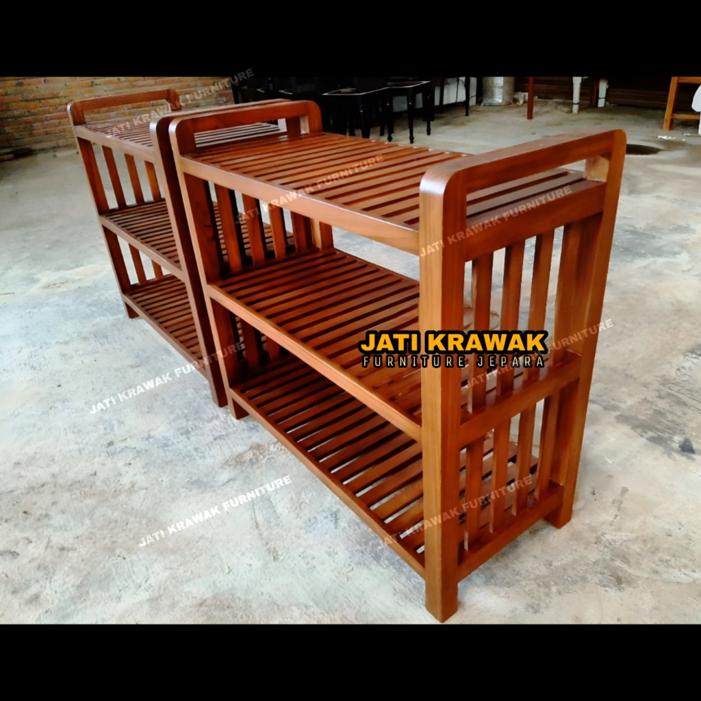 Jual Rak sepatu serbaguna kayu jati - Rak serbaguna kayu jati | Shopee ...