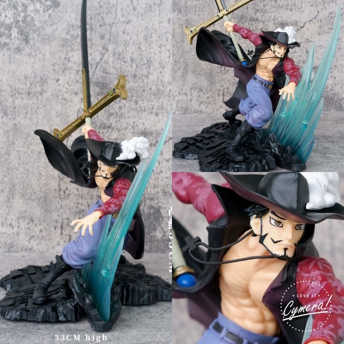 Jual Dracule Mihawk Action Figure One Piece Battle Version | Shopee ...