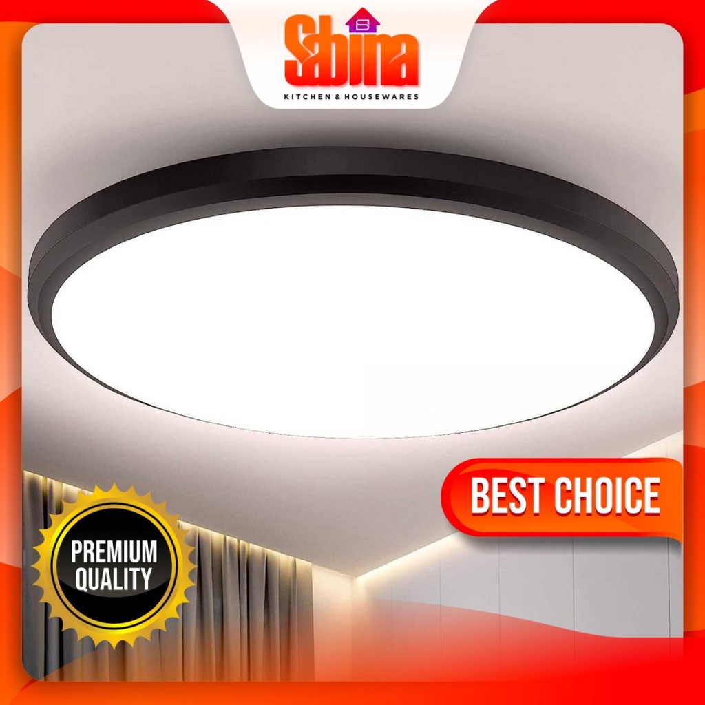 Jual Lampu Plafon LED Bulat Stepless Dimming 3 Warna Remote Control ...