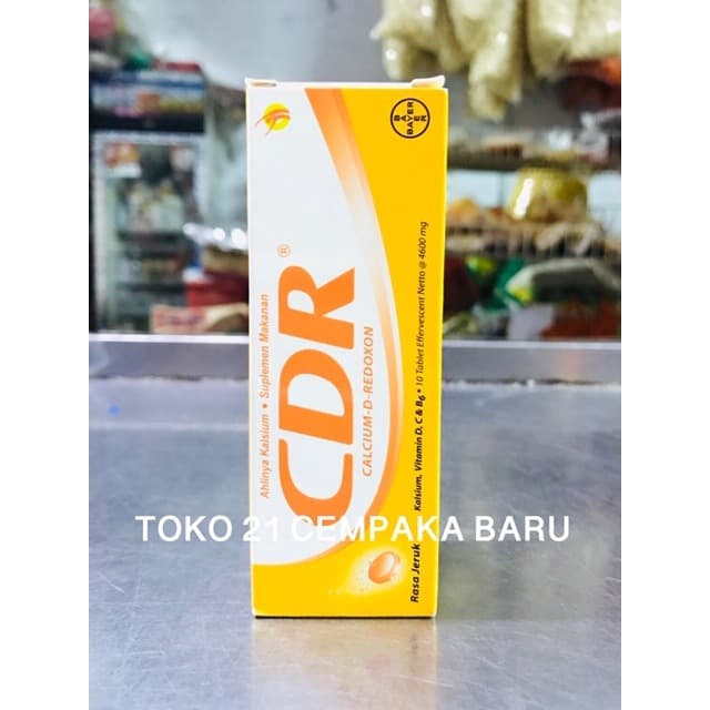 Jual CDR Rasa Jeruk isi 10 Tablet | Suplemen Kalsium Vitamin C CDR ...