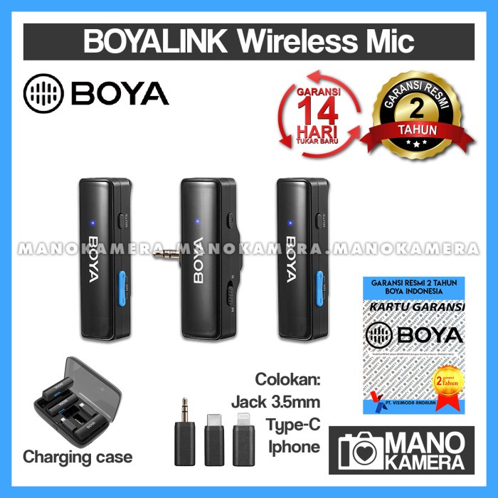 Jual BOYA LINK BoyaLink All in One Wireless Microphone TypeC iOS Jack 3 ...