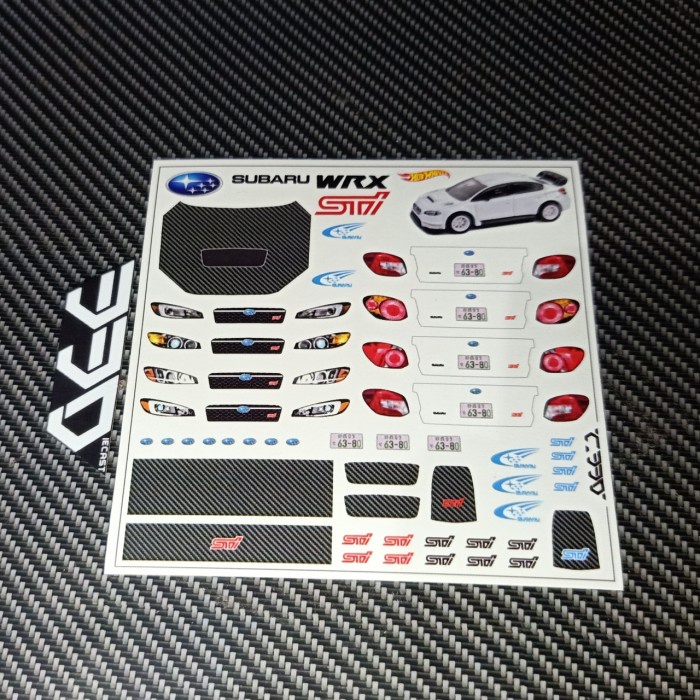 Jual FAZ SJT Decal hotwheels subaru wrx sti lampu | Shopee Indonesia