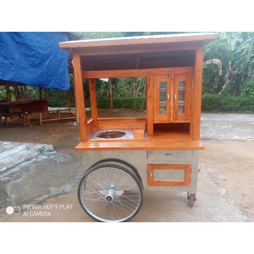Jual gerobak bakso roda tiga free ongkir | Shopee Indonesia