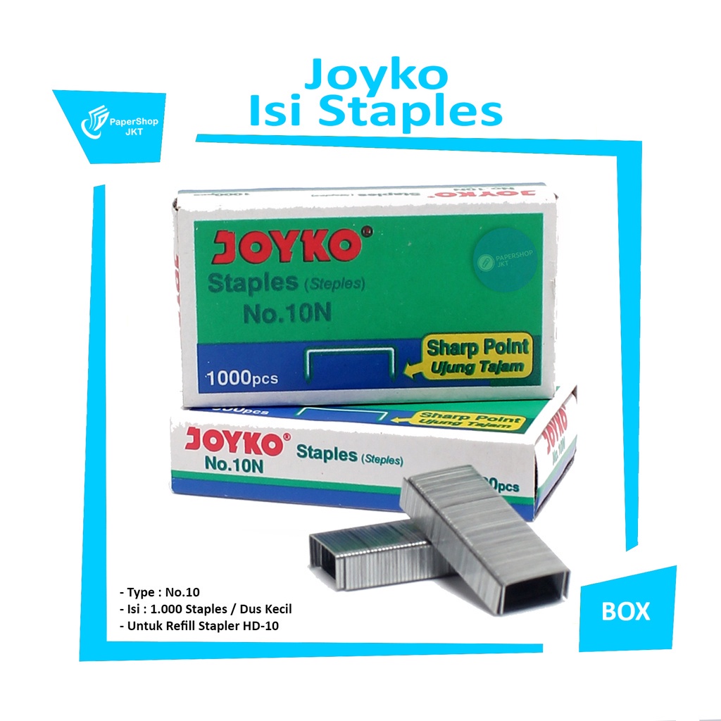 Jual JOYKO - Isi Staples No.10 - Pack | Shopee Indonesia