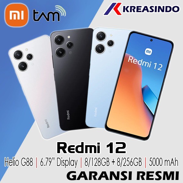 Jual XIAOMI REDMI 12 8/128 8/256 Ram 8GB Internal 128GB 256GB Garansi ...