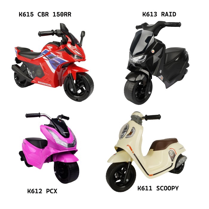 Jual Mainan Motor Anak Balita Dorong Manual PMB Scoopy PCX RAID K612 ...