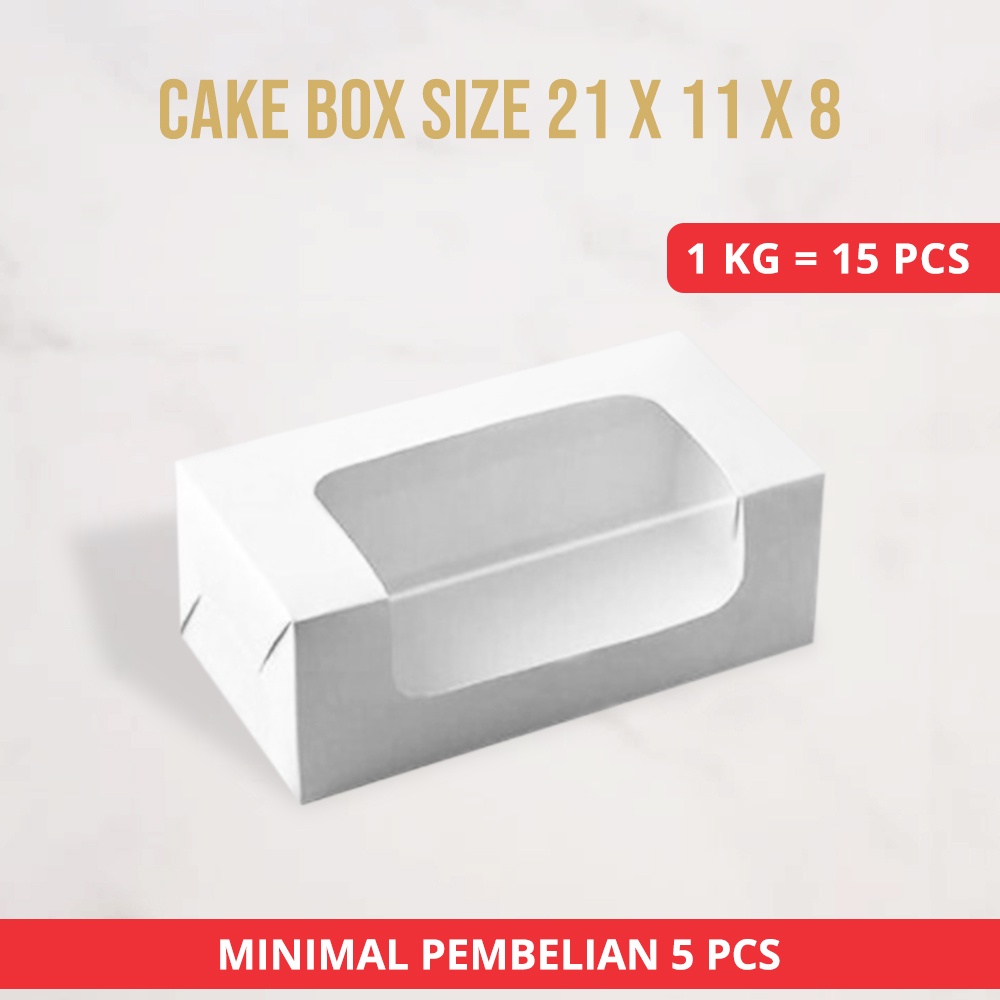 Jual Bolu Gulung Box 21x11x8, Cake Box , Kemasan Roti, Packaging Kue ...